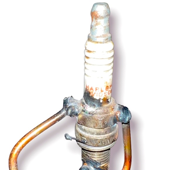 Art | Steampunk Harley Davidson Spark Plug Sculpture Industrial ...